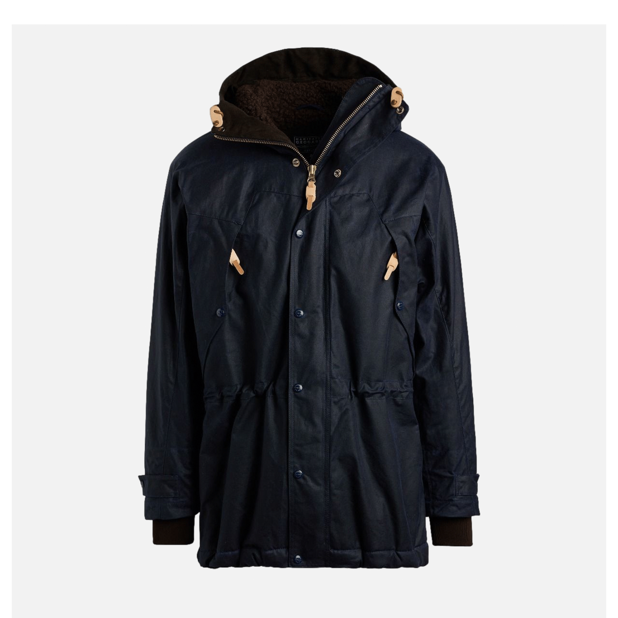 Manifattura Ceccarelli l Mountain Parka Long Wax Navy | Royalcheese ...