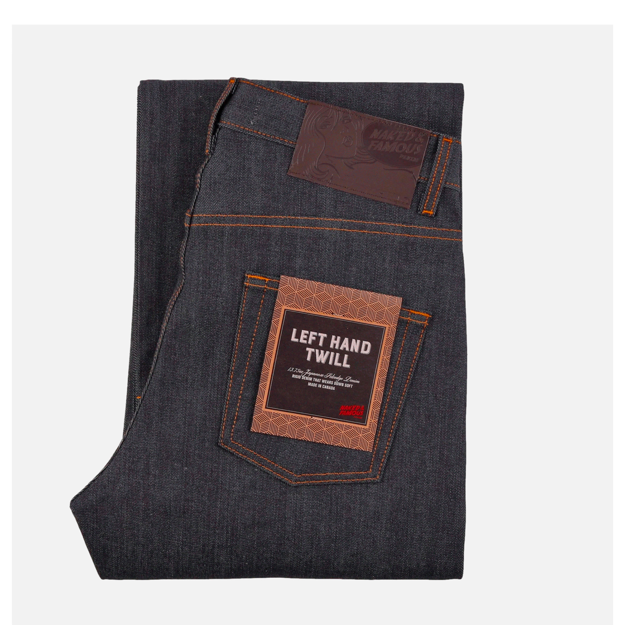 Naked & Famous | Strong Guy Left Hand Twill | Indigo | Shop Royalcheese ...