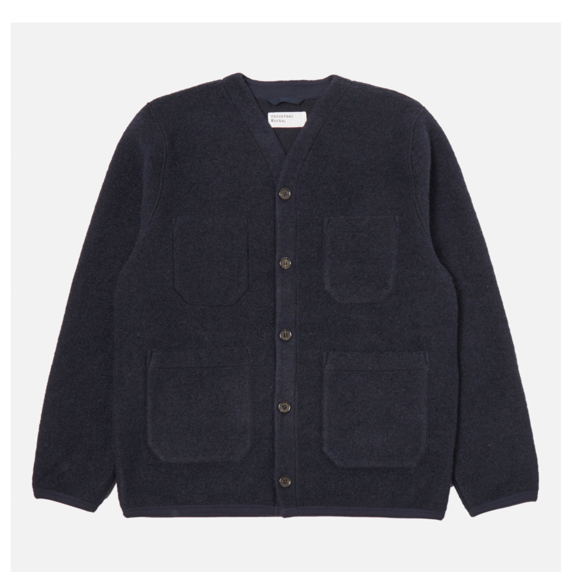 Universal Works | Cardigan Wool Navy | Royalcheese Paris - Royalcheese
