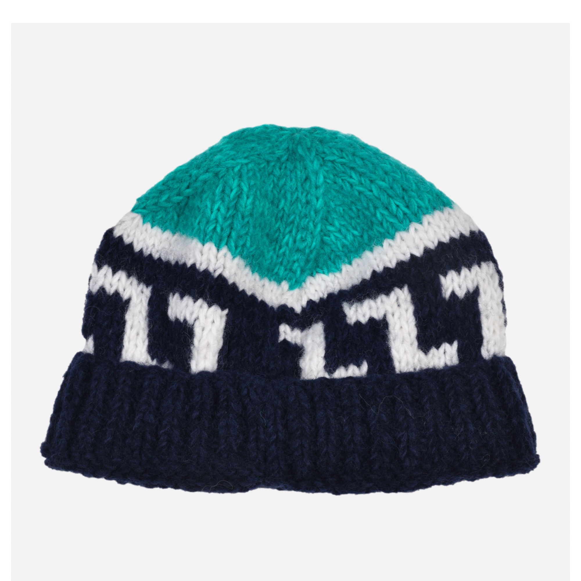 Sublime | Hand Knit Pattern Navy | Shop Royalcheese Paris - Royalcheese