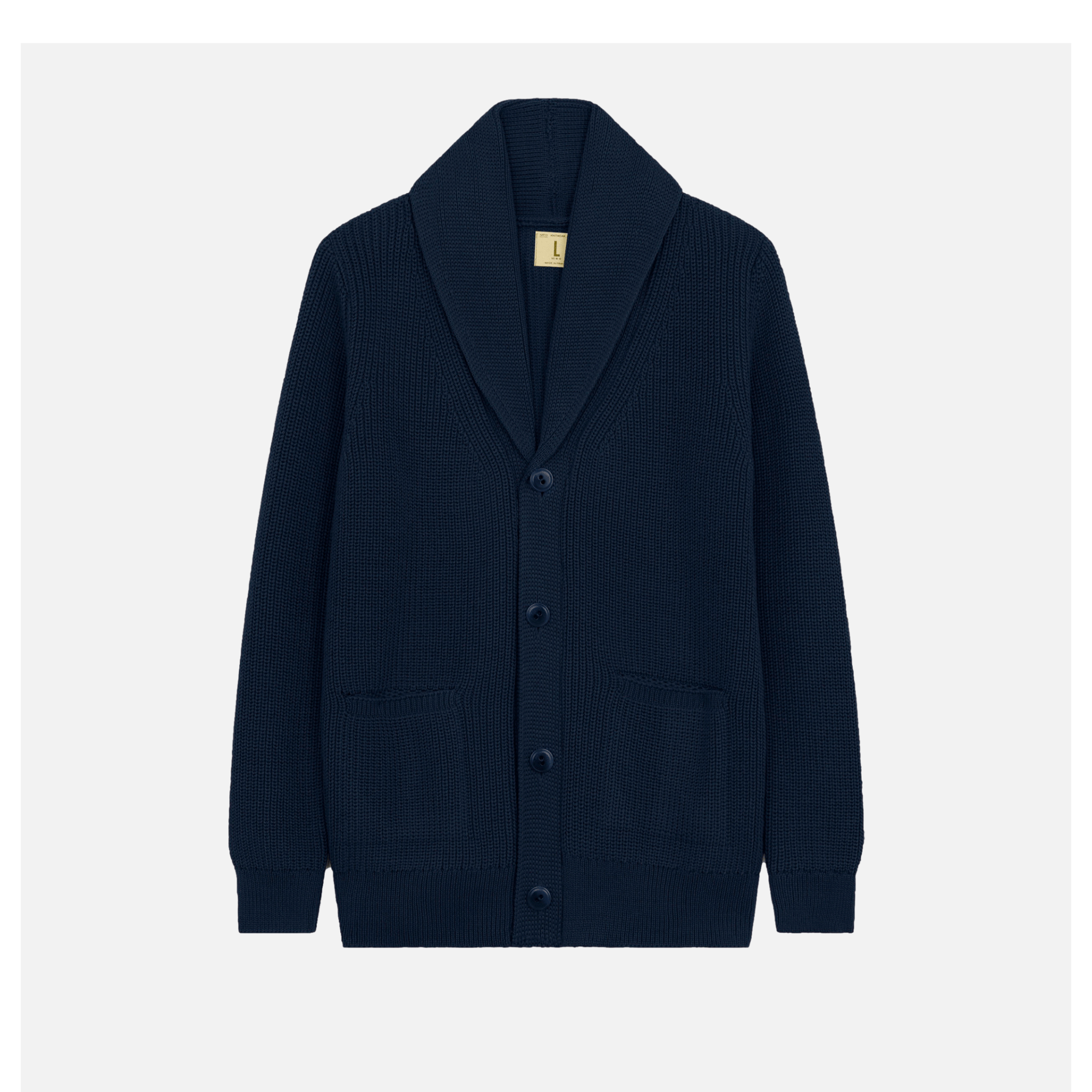 Nitto knitwear Cardigan Vasken | Navy | Shop Royalcheese Paris ...