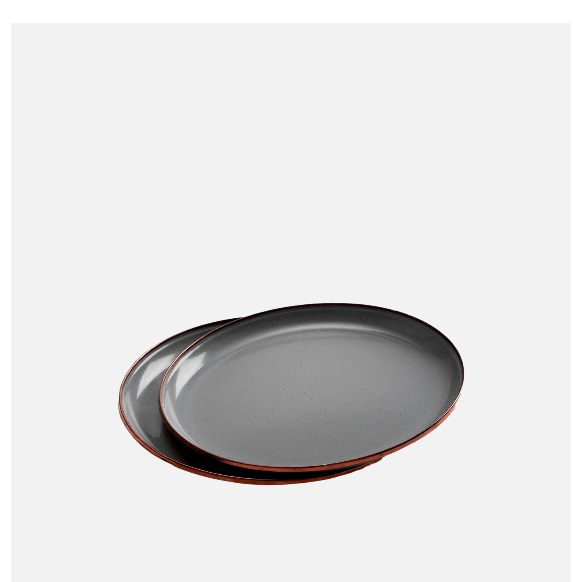 Barebones | Enamel Plate Set Grey | Shop Royalcheese Paris - Royalcheese