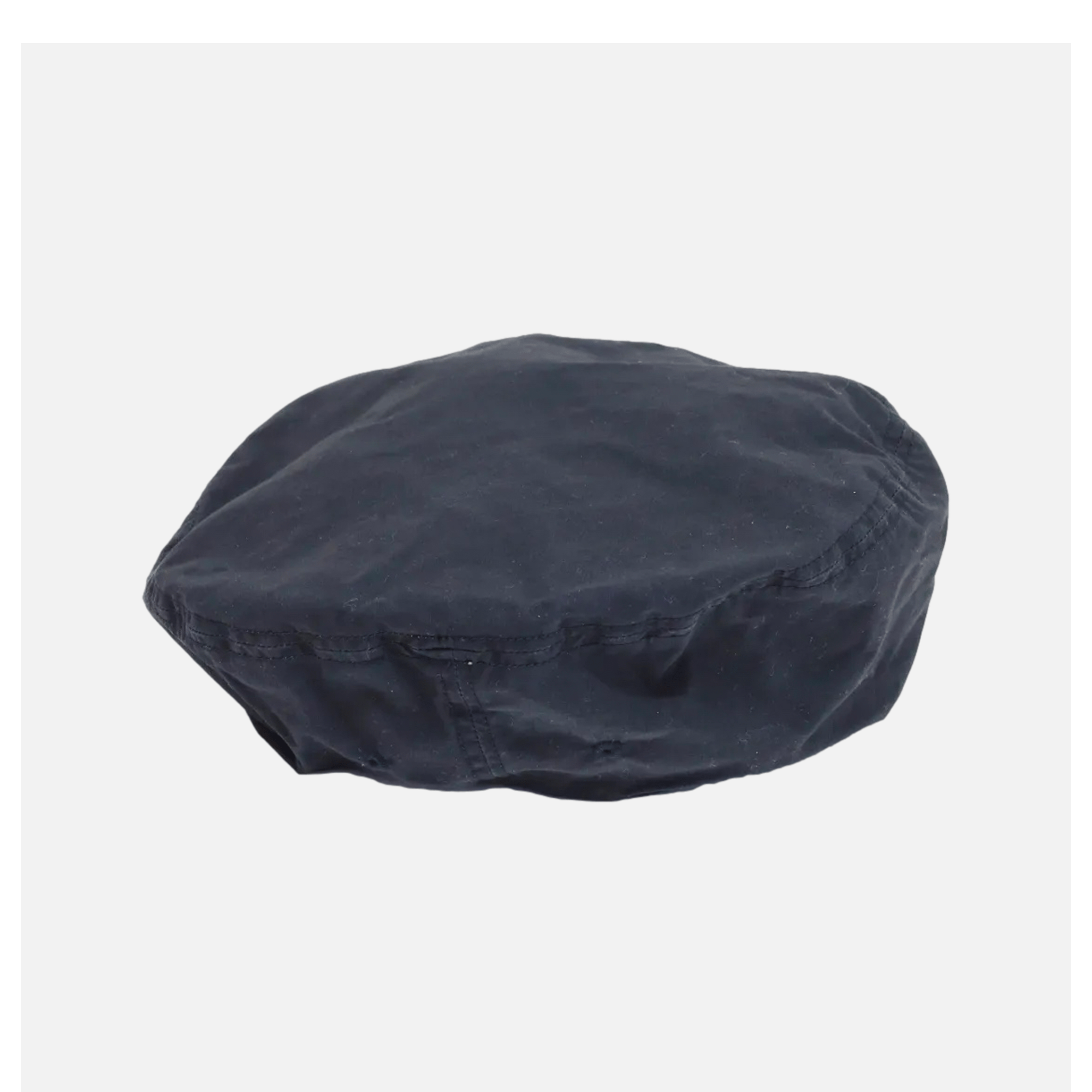 Decho | Waxed Cotton Beret Noir | Royalcheese Paris - Royalcheese