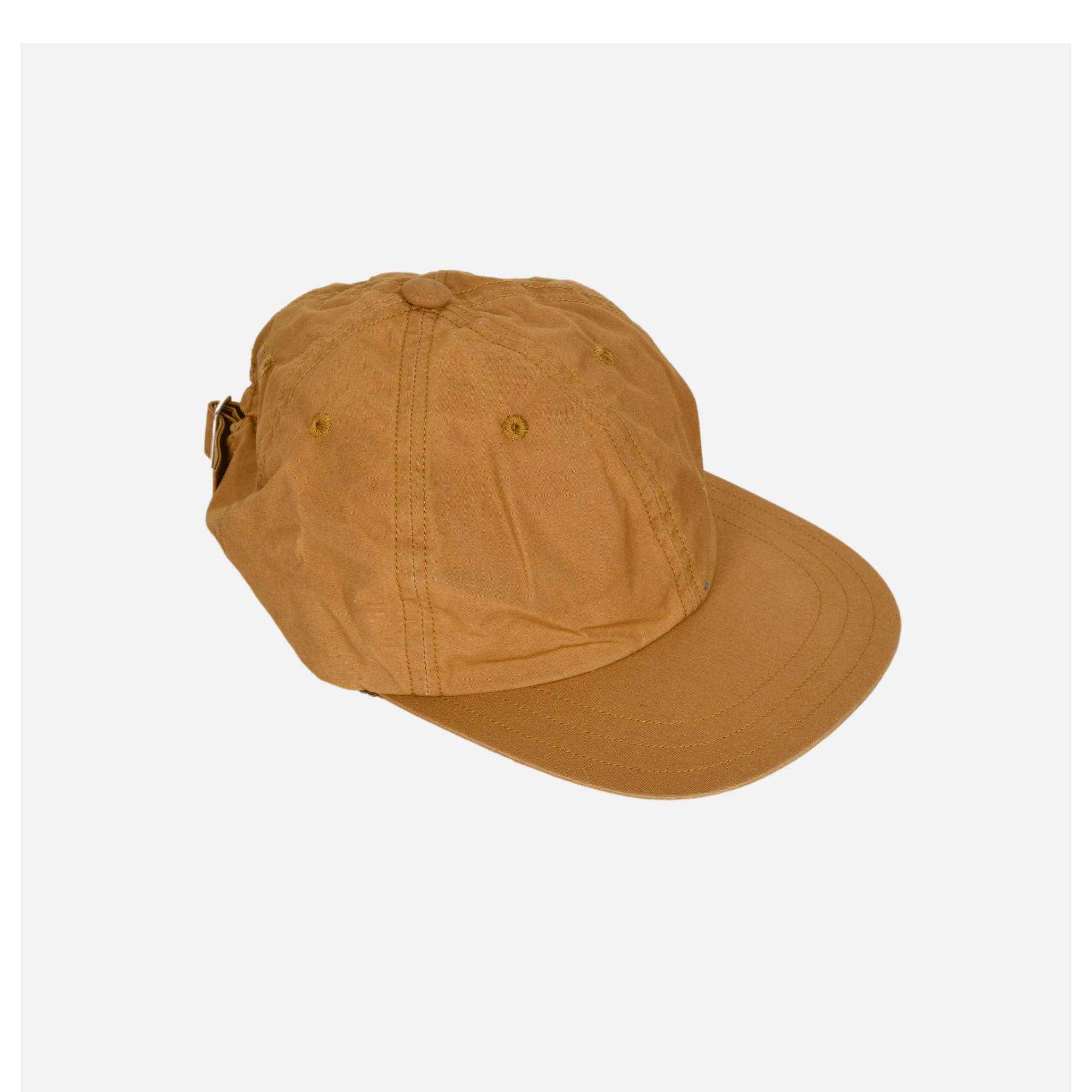 DECHO | Casquette Ballcap Waxed Cotton Ball Buckle Beige | Royalcheese ...