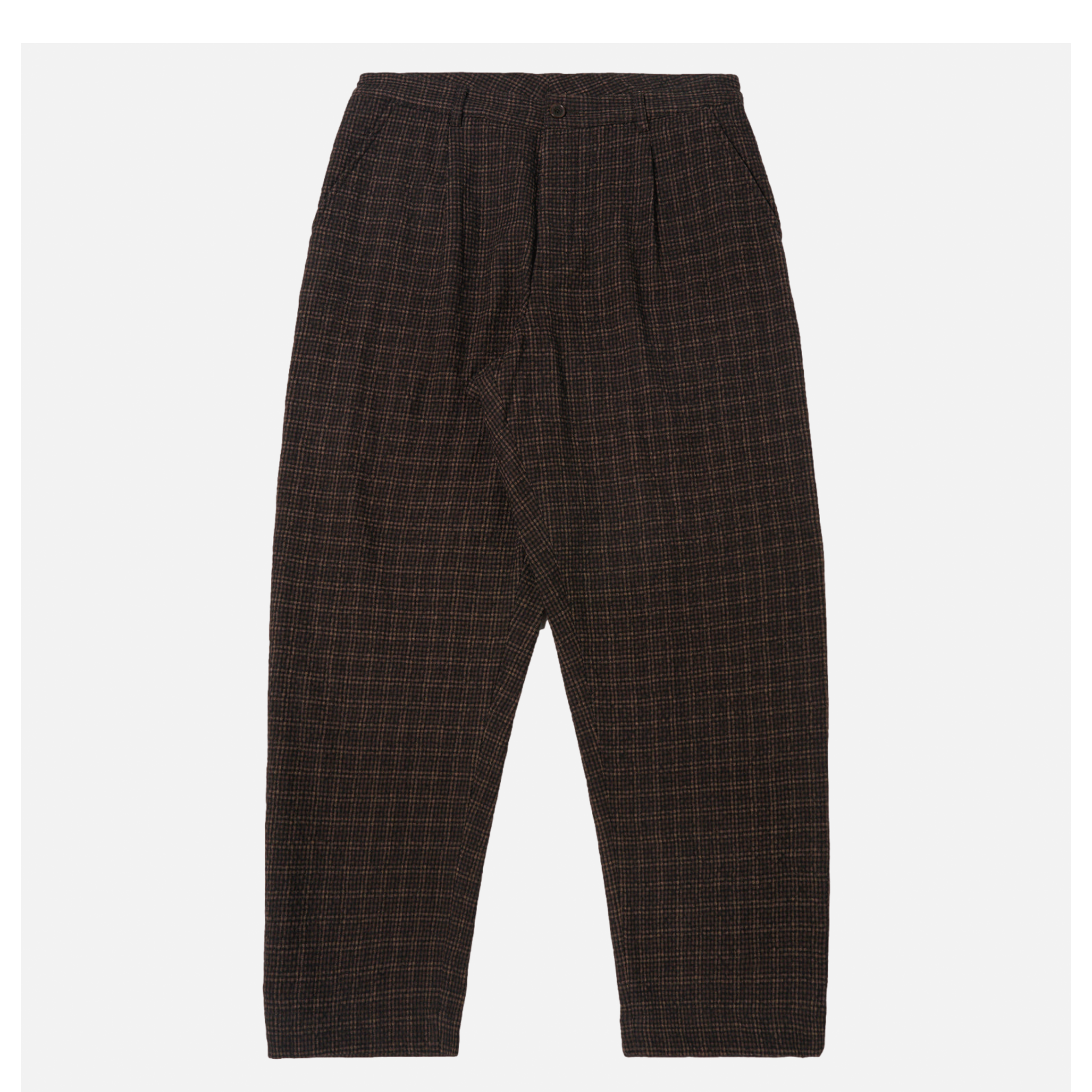 Universal Works | Pantalon Duke Cedar Check Brown | Royalcheese Paris ...
