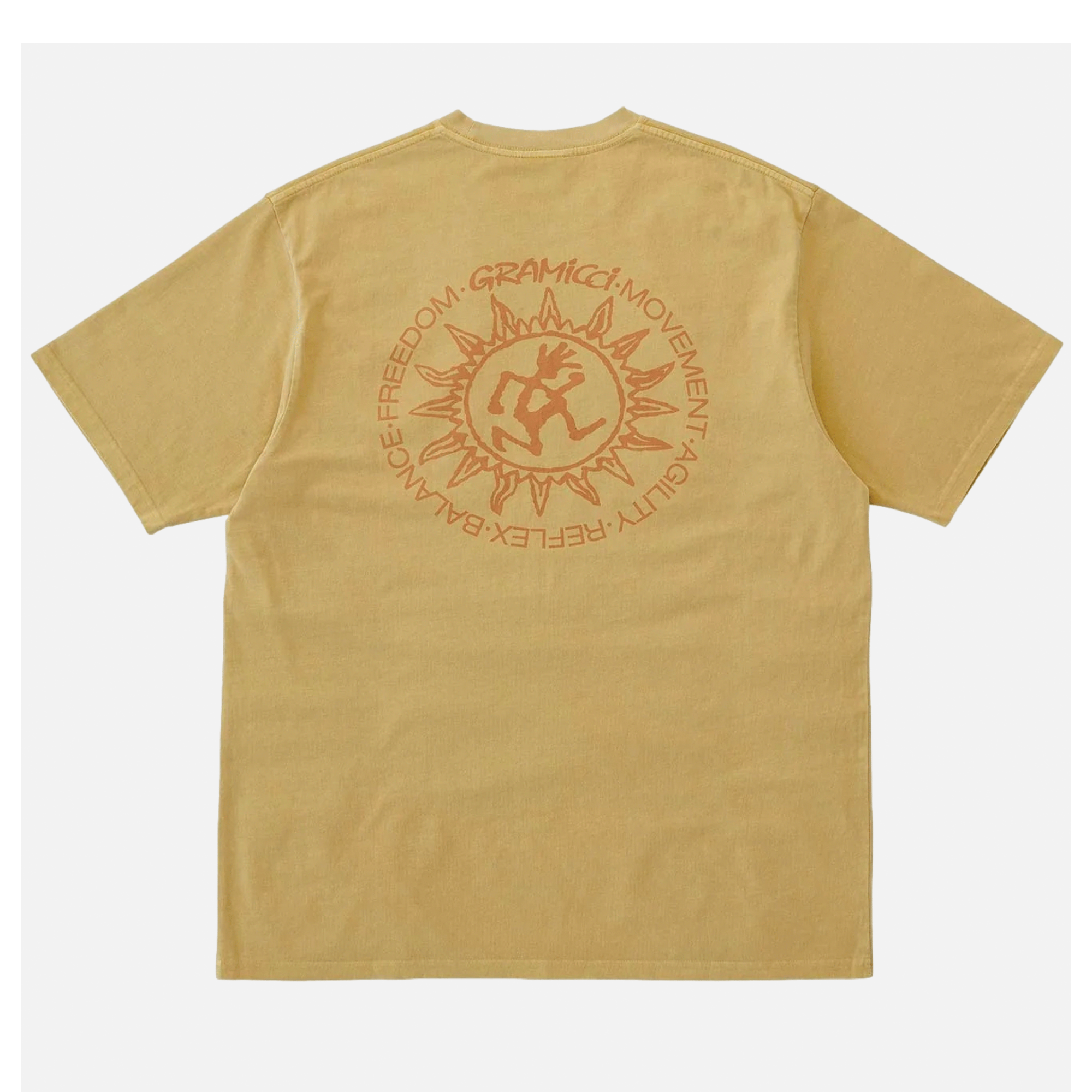 Gramicci | Sun Tee Mustard Pigment | Royalcheese Paris - Royalcheese