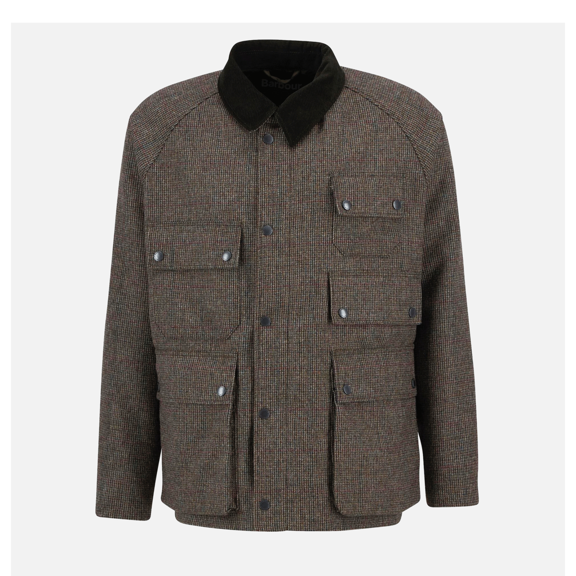 Barbour | Editor Wool Jacket Olive Check | Shop Royalcheese Paris ...